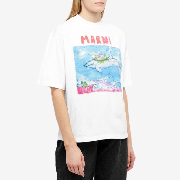 Marni Illustration Tee Lily White | END. (US)