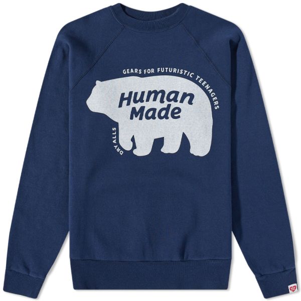 Human Made Polar Bear Sweat Navy | END. (Europe)