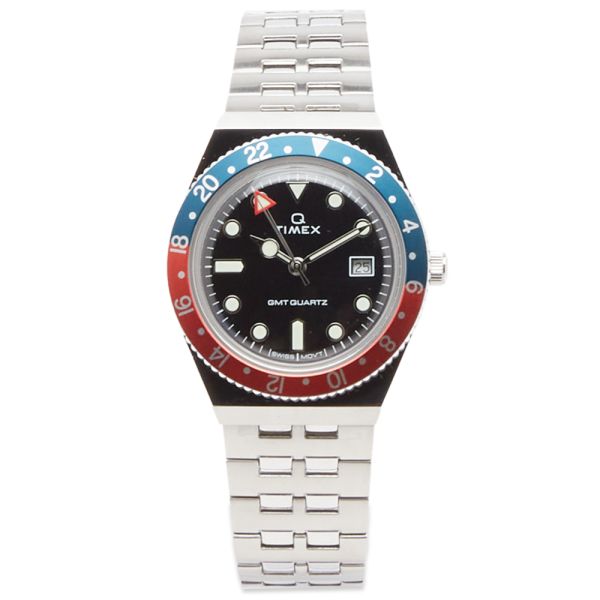 Timex Q Diver GMT Watch Navy & Red | END. (SE)