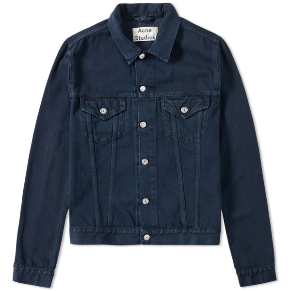 Acne Studios Who Denim Jacket Overdyed Black | END. (US)
