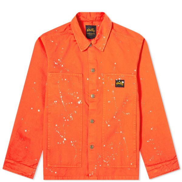 Stan Ray Box Jacket Coral & Bleach Spots | END. (US)