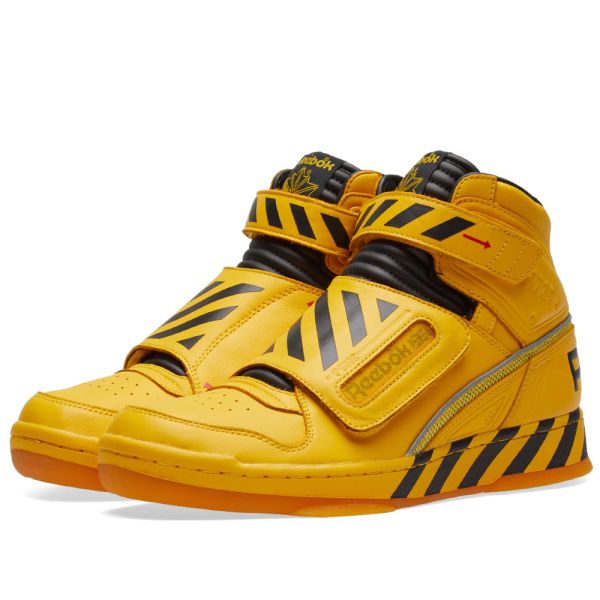 Reebok Alien Stomper Mid 'The Final Scene' Yellow & Black | END. (UK)