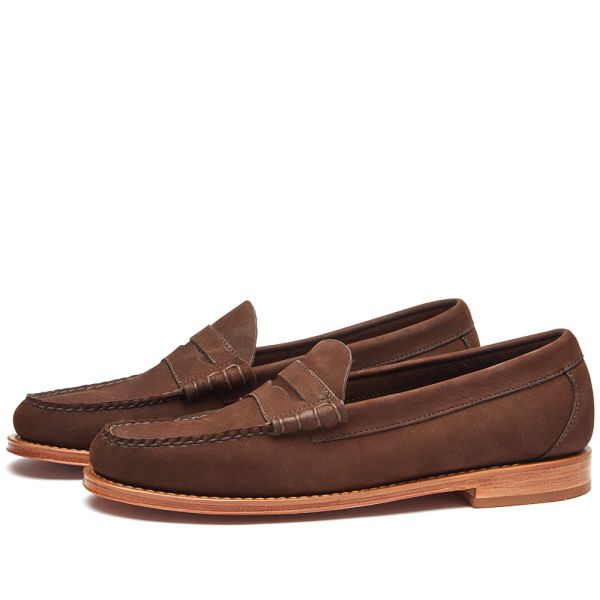 Bass Weejuns Penny Nubuck Loafer Dark Brown Nubuck End Kr
