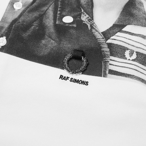 Fred Perry X Raf Simons Shoulder Print Polo White End Es