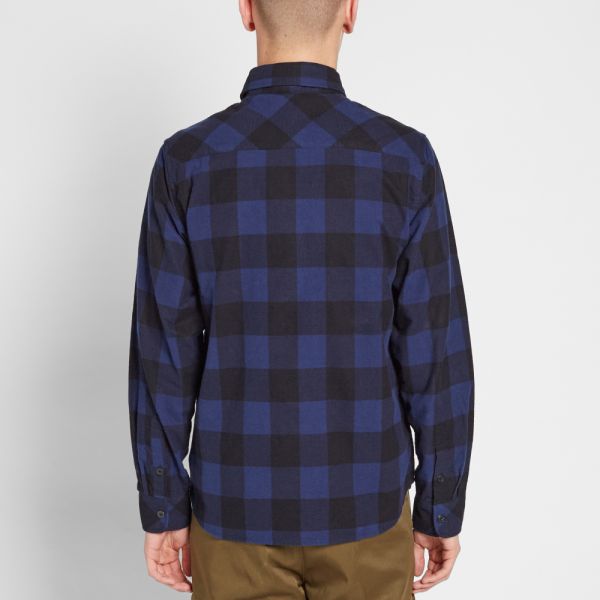 FUCT SSDD Plaid Flannel Shirt Navy | END. (US)