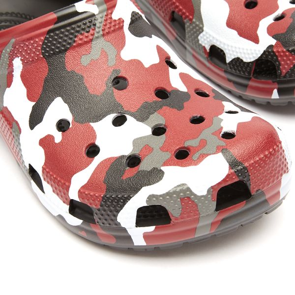 Crocs Classic Printed Camo Clog Black & Red | END. (CA)