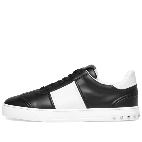 Valentino Fly Crew Leather Sneaker Black & White | END. (IT)
