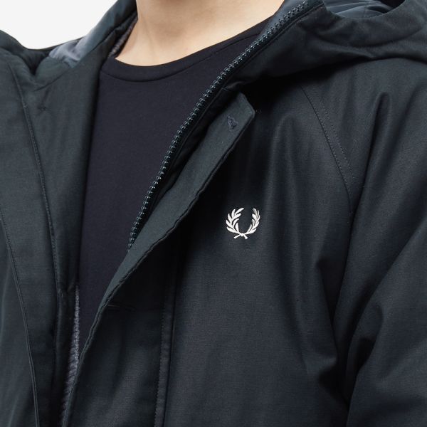 Fred Perry Authentic Short Parka Night Green | END. (Global)