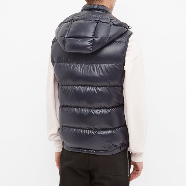 moncler body warmer with hood