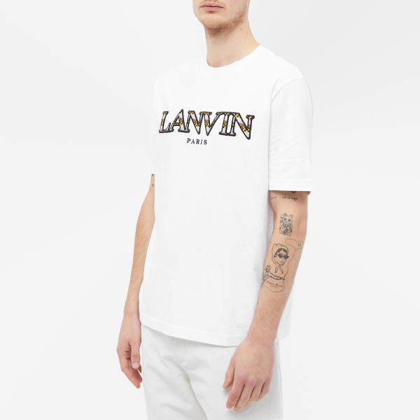 Lanvin Curb Embroidered Tee Optic White | END. (TW)