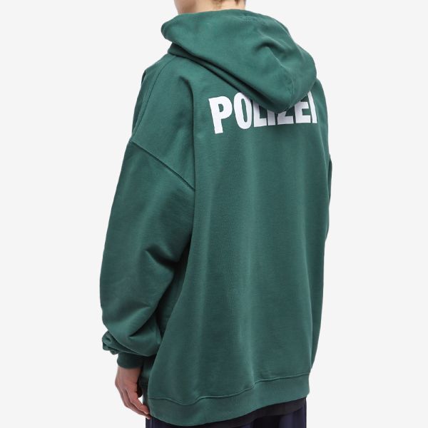 VETEMENTS Polizei Popover Hoody Police Green | END. (HK)