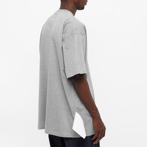 VETEMENTS Logo Label Tee Grey Melange & Navy | END. (HK)