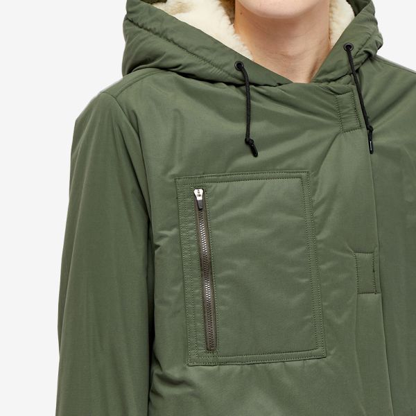 A.P.C Suzie Parka Coat Jac Military Khaki | END. (SE)