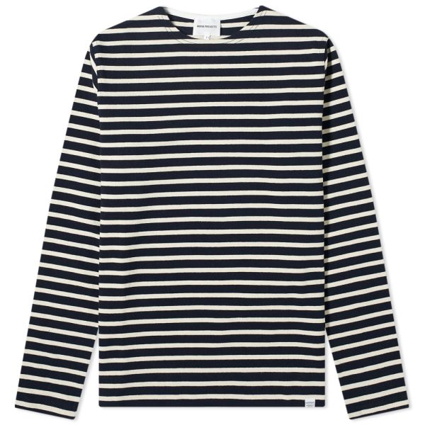 Norse Projects Long Sleeve Godtfred Classic Compact Tee Navy | END. (UK)